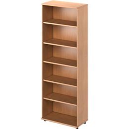 Sch&auml;fer Shop Sch&auml;fer Shop Genius Regal TETRIS WOOD, 6 OH, H&ouml;he inkl. Gleiter, B 800 mm, Buche-Dekor