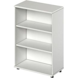 Sch&auml;fer Shop Sch&auml;fer Shop Genius Regal TETRIS WOOD, 3 OH, H&ouml;he inkl. Gleiter, B 800 mm, lichtgrau