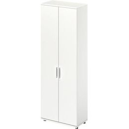 Sch&auml;fer Shop Sch&auml;fer Shop Genius Fl&uuml;gelt&uuml;renschrank TETRIS WOOD, 6 OH, H&ouml;he inkl. Gleiter, B 800 mm, wei&szlig;