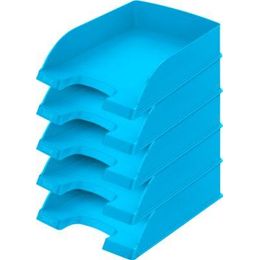 Leitz&reg; Ablagekorb Standard 5227, Kunststoff, 5 St&uuml;ck, hellblau
