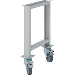Sch&auml;fer Shop Sch&auml;fer Shop Select Werkbankfuss WFF807L, nicht h&ouml;henverstellbar, mit Rollen, T 665 x H 800 mm, wei&szlig;aluminium RAL 9006