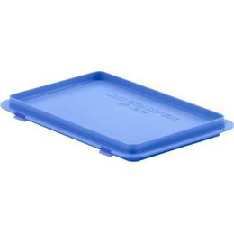 Sch&auml;fer Shop Deckel mit Haken EF-D 32 H f&uuml;r Kasten im EURO-Ma&szlig;, blau
