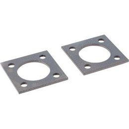 Kern Fu&szlig;platten-Paar BIC-A07, B 100 x T 287 x H 3 mm, zur Fixierung der W&auml;gebr&uuml;cke am Boden, 0,8 kg