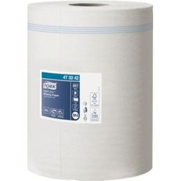 Tork&reg; Mehrzweck-Papierwischt&uuml;cher Reflex 473242, 1-lagig, Innenabrollung M4, L 300 m x B 198 mm, &Oslash; 195 mm, 6 Rollen &aacute; 857 Blatt (5142 T&uuml;cher), wei&szlig;