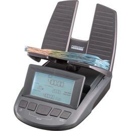 Geldwaage ratiotec&reg; RS 2000, f&uuml;r M&uuml;nzen & Banknoten, W&auml;hrungsoptionen EUR/GBP/CHF, USB-Anschluss, Wechselgeld, L 190 x B 130 x H 148 mm, anthrazit