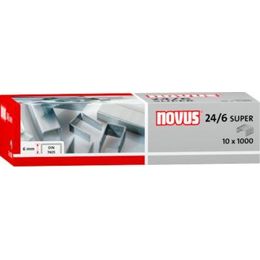 Novus Heftklammern 24/6 DIN Super, 10000 St&uuml;ck