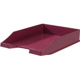 HAN Briefablage KARMA, DIN A4/C4, Kunststoff, stapelbar, stabil, B 255 x T 348 x H 65 mm, &ouml;ko-rot