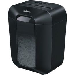 Aktenvernichter Fellowes&reg; Powershred LX50, Partikelschnitt 4 x 37 mm, P-4, 17 l, 9 Blatt Schnittleistung, Sicherheitsstopp, schwarz