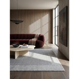 Wollteppich uni Grau meliert 200 x 290 cm - MOLE KADIMA DESIGN