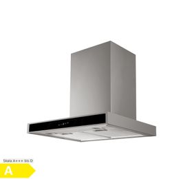 PKM Kaminabzugshaube 8060G Z - 60cm, Touch-Control, Edelstahl, Glasfront schwarz
