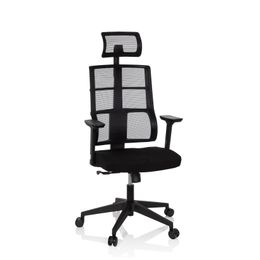 hjh OFFICE Profi B&uuml;rostuhl SPINIO PRO Stoff / Netzstoff mit Armlehnen (h&ouml;henverstellbar)
