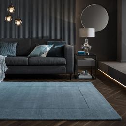 Wollteppich uni Blau 160 x 230 cm - MOLE KADIMA DESIGN