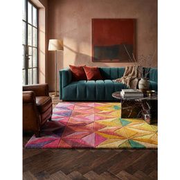 Wollteppich geometrisch Bunt 200 x 290 cm - DERWENT KADIMA DESIGN