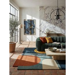 Wollteppich abstrakt Bunt 150 x 240 cm - HALLEIN KADIMA DESIGN