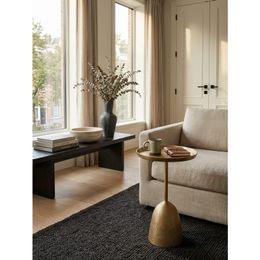 KADIMA DESIGN Beistelltisch &ndash; Aluminium Gold 33x33x53 cm Rund