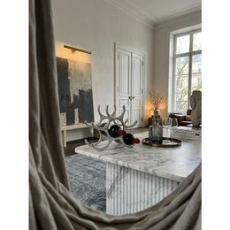 KADIMA DESIGN Weinregal Aluminium Modern Stil f&uuml;r 6 Flaschen stehend schmal 29x24x14cm