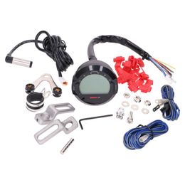 Tachometer KOSO Digital DL-03SR LCD Display schwarz d=64mm