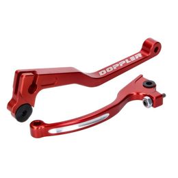 Bremshebel und Kupplungshebel Set Doppler CNC rot f&uuml;r Rieju MRT 2018- Euro4