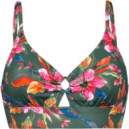 Lascana Bralette-Top Bikini Oberteil Damen - Gr&ouml;&szlig;e 36 / C/D - oliv