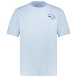 Herren Gro&szlig;e Gr&ouml;&szlig;en | s.Oliver T-Shirt mit Label-Print Farbe hellblau Gr&ouml;&szlig;e: 6XL