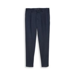 Tom Tailor Herren Regular Fit Chino Hose, blau, Meliert, Gr. 46