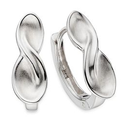 Paar Creolen Bruno Banani "Schmuck Geschenk Silbercreolen", silberfarben, Ohrringe, Damen, Silber 925 (Sterlingsilber)