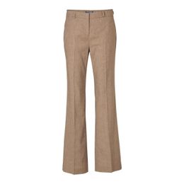 Elegante Business-Leinenhose, 40 - Beige, aus Leinen