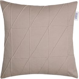 Sch&ouml;ner Wohnen Kollektion Dekokissen "Across", rosa (rosa, unifarben), B:45cm L:45cm, Baumwolle, Leinen, SCH&Ouml;NER WOHNEN-KOLLEKTION, Dekokissen_Sitzkissen_Kissenh&uuml;llen, mit graphischer Ziernaht
