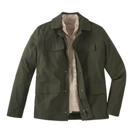 Wetterfestes Fieldjacket, 60 - Oliv/Beige, aus Baumwolle