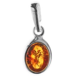 Kettenanh&auml;nger OSTSEE-SCHMUCK "- Olivia - Silber 925/000 - Bernstein" Gr. 23, silber (silber 925, silberfarben, wei&szlig;), Schmuckanh&auml;nger, Damen, Silber 925 (Sterlingsilber), Kettenanh&auml;nger
