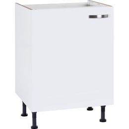 Sp&uuml;lenschrank KOCHSTATION "KS-Cara", wei&szlig; (wei&szlig;, wei&szlig;), B:60cm H:87cm T:58,4cm, Schr&auml;nke, Sp&uuml;lenschrank, Breite 60 cm
