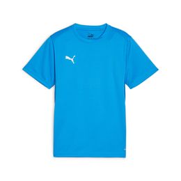 Fu&szlig;balltrikot Puma "TEAMGOAL JERSEY JR", Jungen, Gr. 152, blau (electric blau lemonade, Puma wei&szlig;, Puma team royal), Web, Obermaterial: 100% Polyester, unifarben, regular fit normal, Rundhals, Trikots Fu&szlig;balltrikot, f&uuml;r Jugendliche, Fu&szlig;ball, Kurzarm, sportlicher Stil