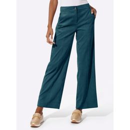 WITT Damen Cordhose mit Dehnbund hinten, petrol, Gr&ouml;&szlig;e 44