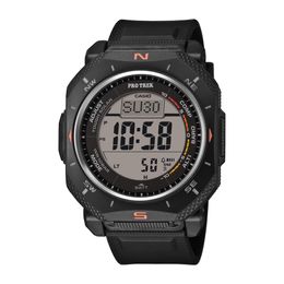 Multifunktionsuhr Casio PRO TREK, schwarz, grau, Armbanduhren, Herren, Armbanduhr, Herrenuhr, digital, automatischer Kalender, Thermometer