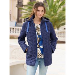 WITT Damen Steppjacke mit 2-Wege-Rei&szlig;verschluss, marine, Gr&ouml;&szlig;e 50