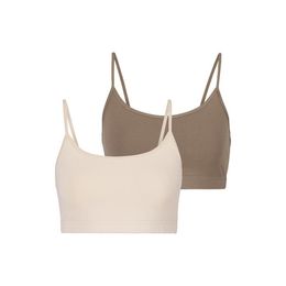 Lascana Bustier mehrfarbig Gr. 36/38 f&uuml;r Damen. Ohne B&uuml;gel. Nachhaltig.
