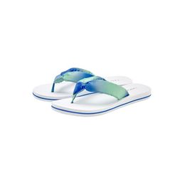 Lascana Badezehentrenner 'Sandale, Badeschuh, Pantolette, Badelatsche, Flip Flop, Sommerschuh,' blau Gr. 40 f&uuml;r Damen. Mit Print