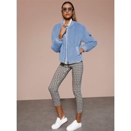 Manisa Damen Blousonjacke, Blau, Gr. 36, Winterjacken, Material: Polyamid
