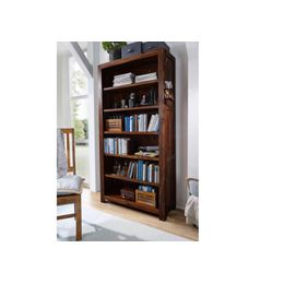 Regal Sheesham 100x40x200 braun lackiert METRO LIFE #104