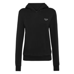 Sweatshirt Philipp Plein "Iconic Plein", M&auml;dchen, Gr. S, schwarz (02, schwarz), Obermaterial: 100% Baumwolle, Sweatshirts Sweatshirt