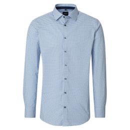 Venti Herren Businesshemd "Venti Businesshemd extra langer Arm 72cm Print"blau, Gr. 40, bedruckt, 100% Baumwolle, Hemden
