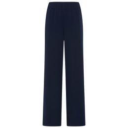 Schlupfhose LAURA SCOTT CURVE "Gro&szlig;e Gr&ouml;&szlig;en", Damen, Gr. 42, N-Gr, blau, Jersey, Obermaterial: 95% Polyester, 5% Elasthan, unifarben, Basic, figurumspielend extralang, Hosen Schlupfhose, aus formstabilem, elastischem Stoff mit weitem Bein