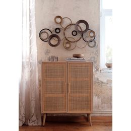 bonprix Wanddeko mit Kreisen, braun, Gr.55x97 cm, Wundersch&ouml;ne Dekoration: gro&szlig;es Wandobjekt mit Kreisen