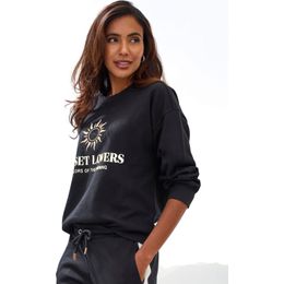 H.I.S. Damen Sweatshirt schwarz Gr&ouml;&szlig;e 44/46