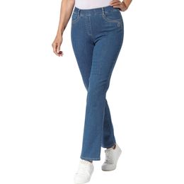CR&Eacute;ATION L Damen Jeans mit Rundum-Dehnbund blue-stone-washed Gr&ouml;&szlig;e 40