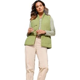 CR&Eacute;ATION L Damen Weste mit praktischen Taschen schilf Gr&ouml;&szlig;e 36