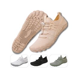 Barfu&szlig;schuh DOTALES "Balancestep Barfu&szlig;schuhe Damen & Herren Barfu&szlig;schuhe", Herren, Gr. 37, Normalschaft, beige, EVA, Polyester, Polyurethan, Textil, Schuhe Barfu&szlig;schuh, Das Original-Barfu&szlig; Sneaker, Minimalschuhe, Schnellverschluss