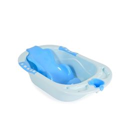 Cangaroo Babybadewanne Larissa 89 cm, herausnehmbarer Badesitz, Wasserablauf blau