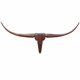 KADIMA DESIGN Wanddeko Geweih Bull Aluminium 125 cm breit, Bronze 100x6x40 cm