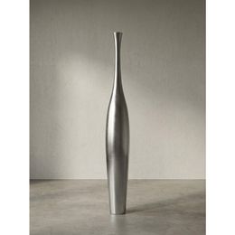 KADIMA DESIGN Vase Aluminium Modern Stil 75 cm hoch Silber mit einer &Ouml;ffnung